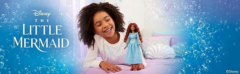 Lalka Mattel Mała Syrenka Arielka Lalka Filmowa w Sukience HLX09 - Ceny ...