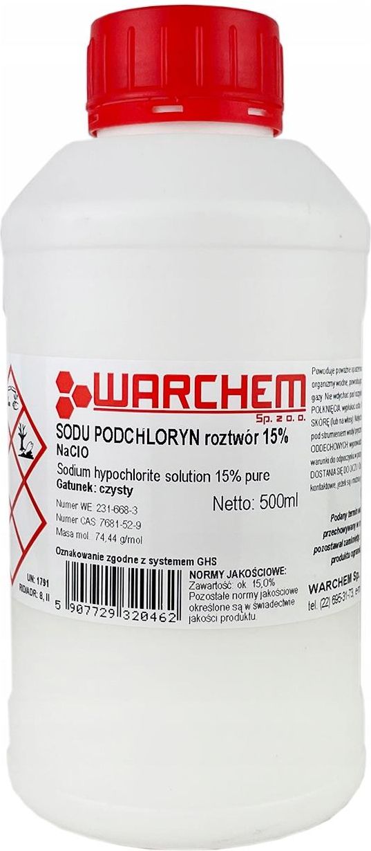 Warchem Podchloryn Sodu 15% 500Ml [56015] - ceny i opinie - Ceneo.pl