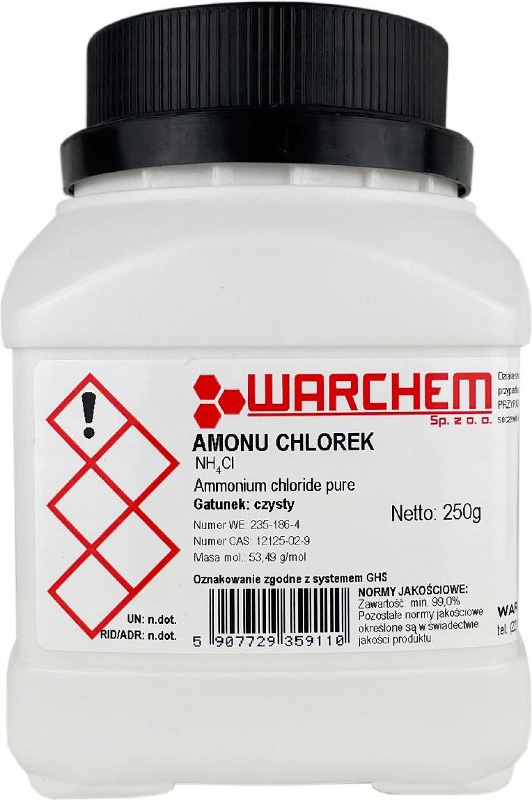Warchem Chlorek Amonu (Salmiak) Czysty 250G - ceny i opinie - Ceneo.pl