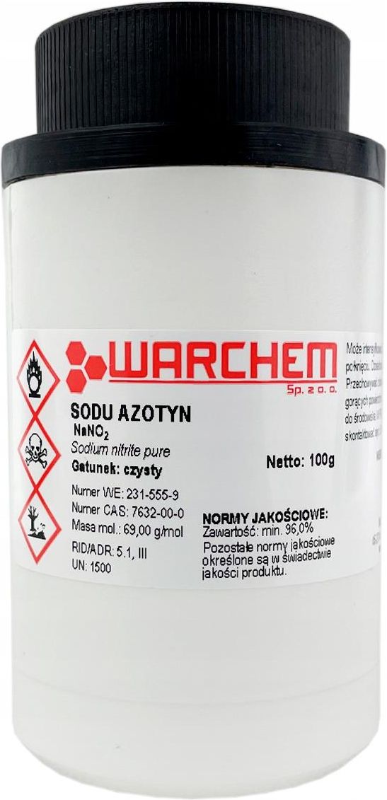 Warchem Azotyn Sodu (E250) Czysty 100G - ceny i opinie - Ceneo.pl