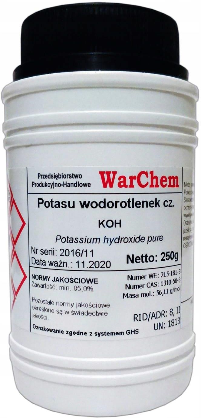 Warchem Wodorotlenek Potasu 250G [52345] - ceny i opinie - Ceneo.pl