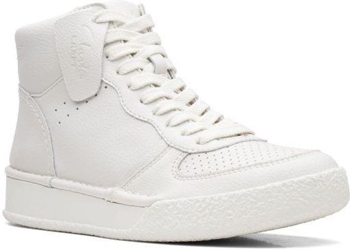 Buty Clarks Craft Cup Mid kolor white leather 26167761 - Ceny i opinie ...