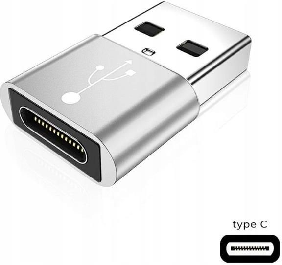 Gsm Hurt Adapter Przejściówka Z Usb C Typ Na Srebrny - Adaptery ...