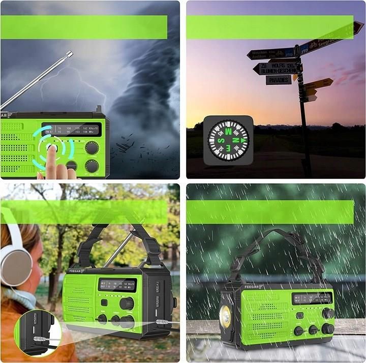 Radio Feegar OZE 3 FM/AM Solar Powerbank 8000mAh Latarka SOS - Opinie i ...