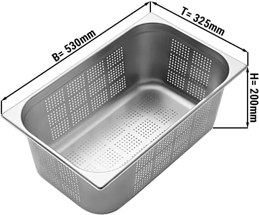 Ggm Gastro Pojemnik Gn 1/1 Perforowany Głębokość 200mm - Ceny i opinie - Ceneo.pl