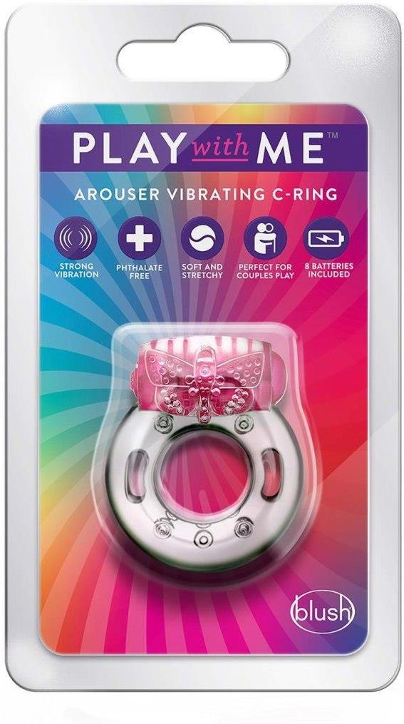 Blush Play With Me Arouser Vibrating C-Ring Pink - Ceneo.pl