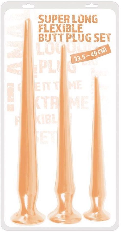 You2Toys Super Long Butt Plug Set Flesh - Ceneo.pl