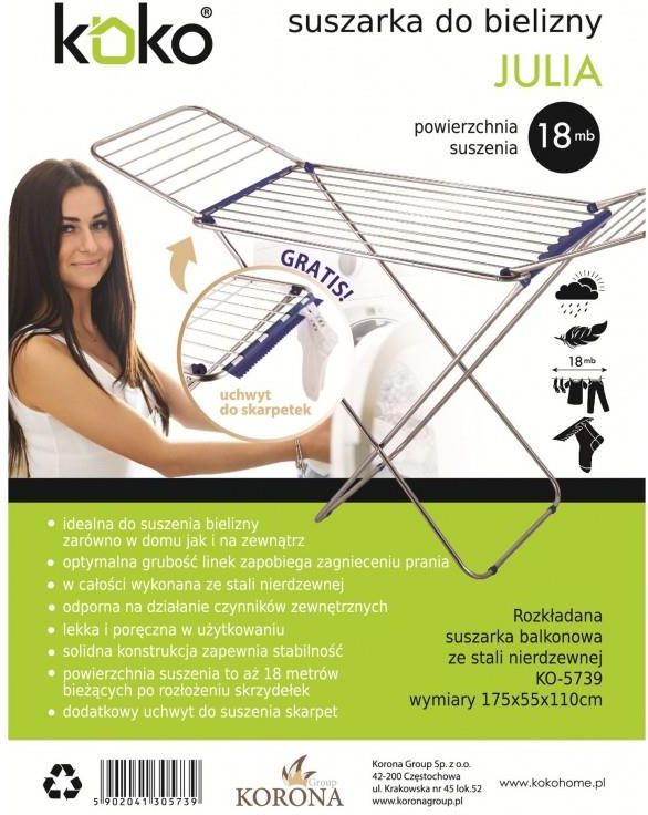 Koko Suszarka Na Pranie Balkonowa 18M Julia Ko 5739 - Opinie i ...
