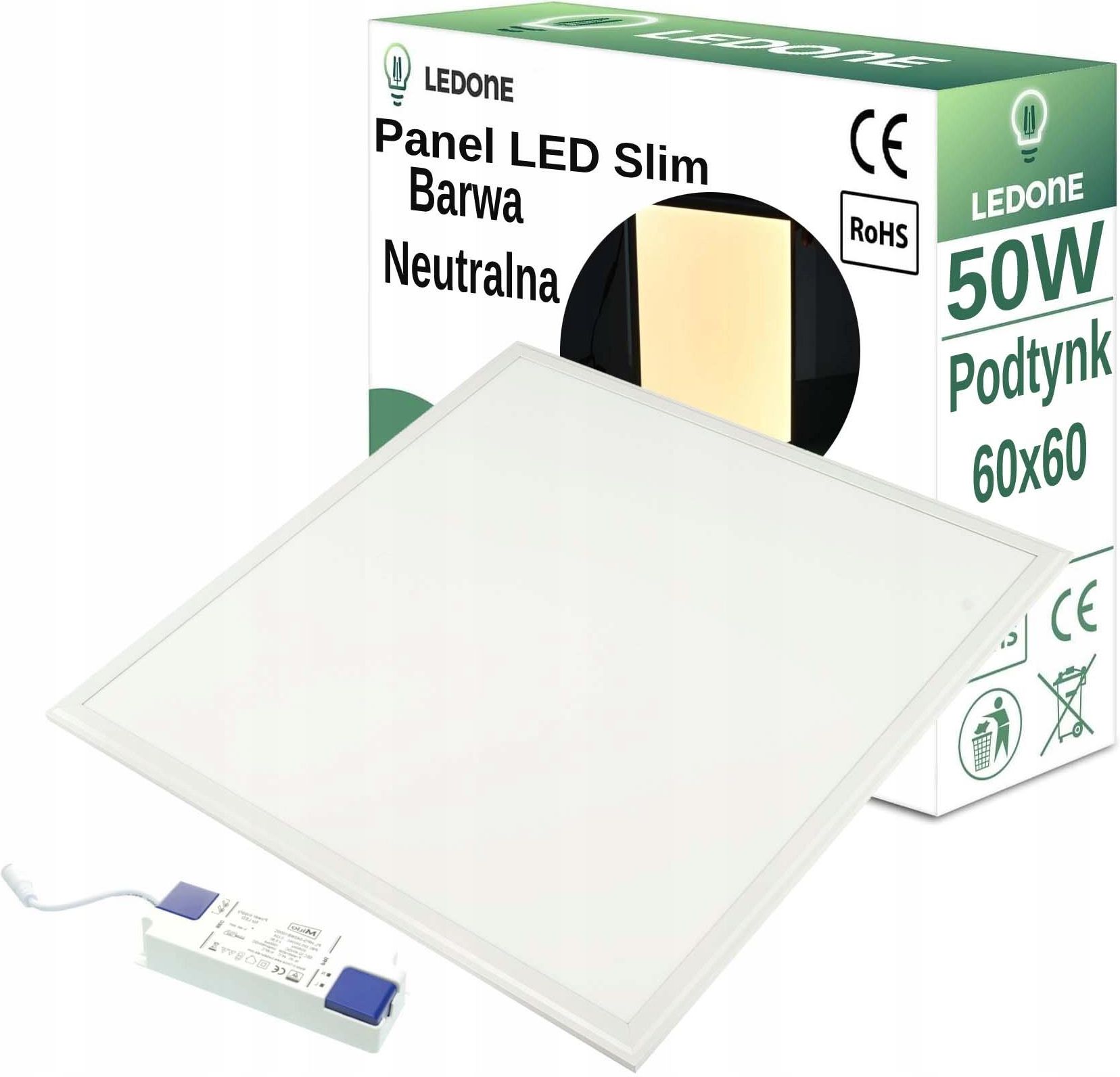 Led-One Panel Led 50W 60X60 Kaseton Plafon Lampa Sufitowa (672 ...