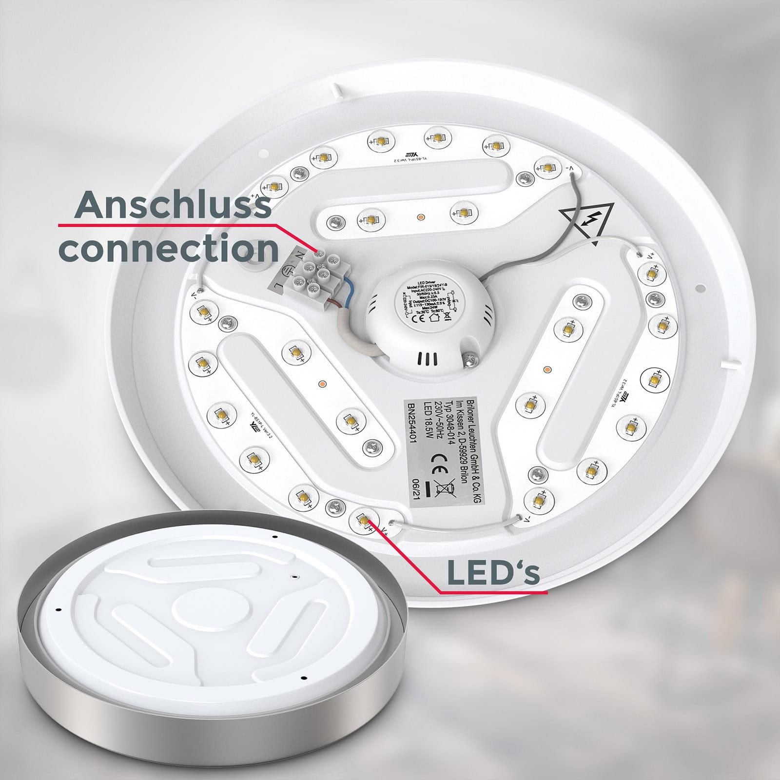 Ns-Lighting Plafon Led 18W Srebrny Pokój Kuchnia Korytarz (1519 ...