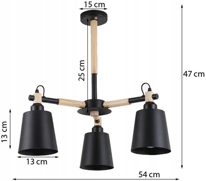 Maxxllc Lampa Sufitowa Wisząca Retro Loft Czarna (920Czarna) - Opinie i ...