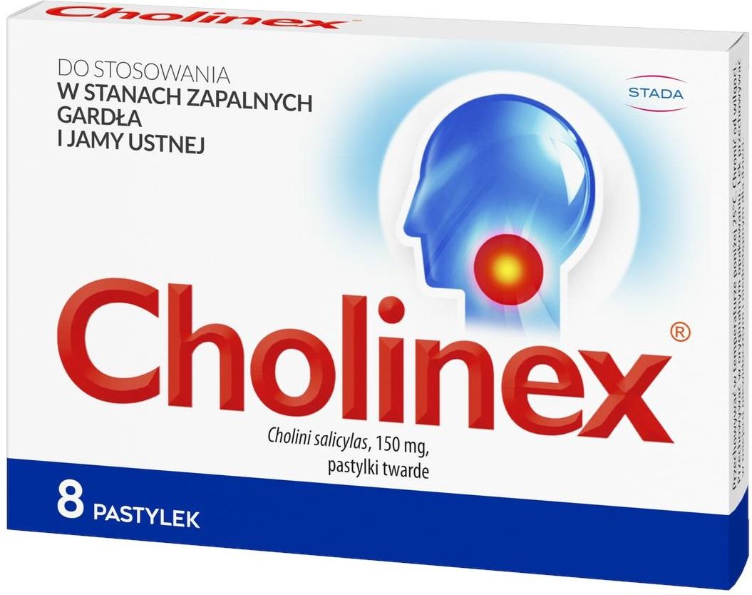 Cholinex 150mg 8 pastylek do ssania - Opinie i ceny na Ceneo.pl