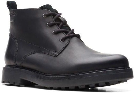Clarks Gore-Tex Chard Mid Gore-Tex Black Oily Leather 26162220 - Ceny i ...