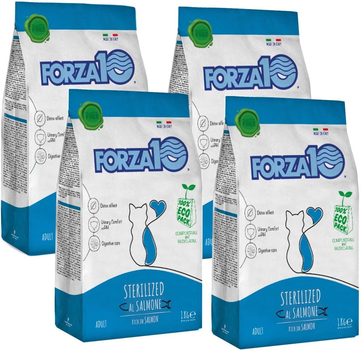 Karma Forza10 Maintenance Sterilized Z Łososiem Dla Kota 4x1kg - Ceny i opinie - Ceneo.pl
