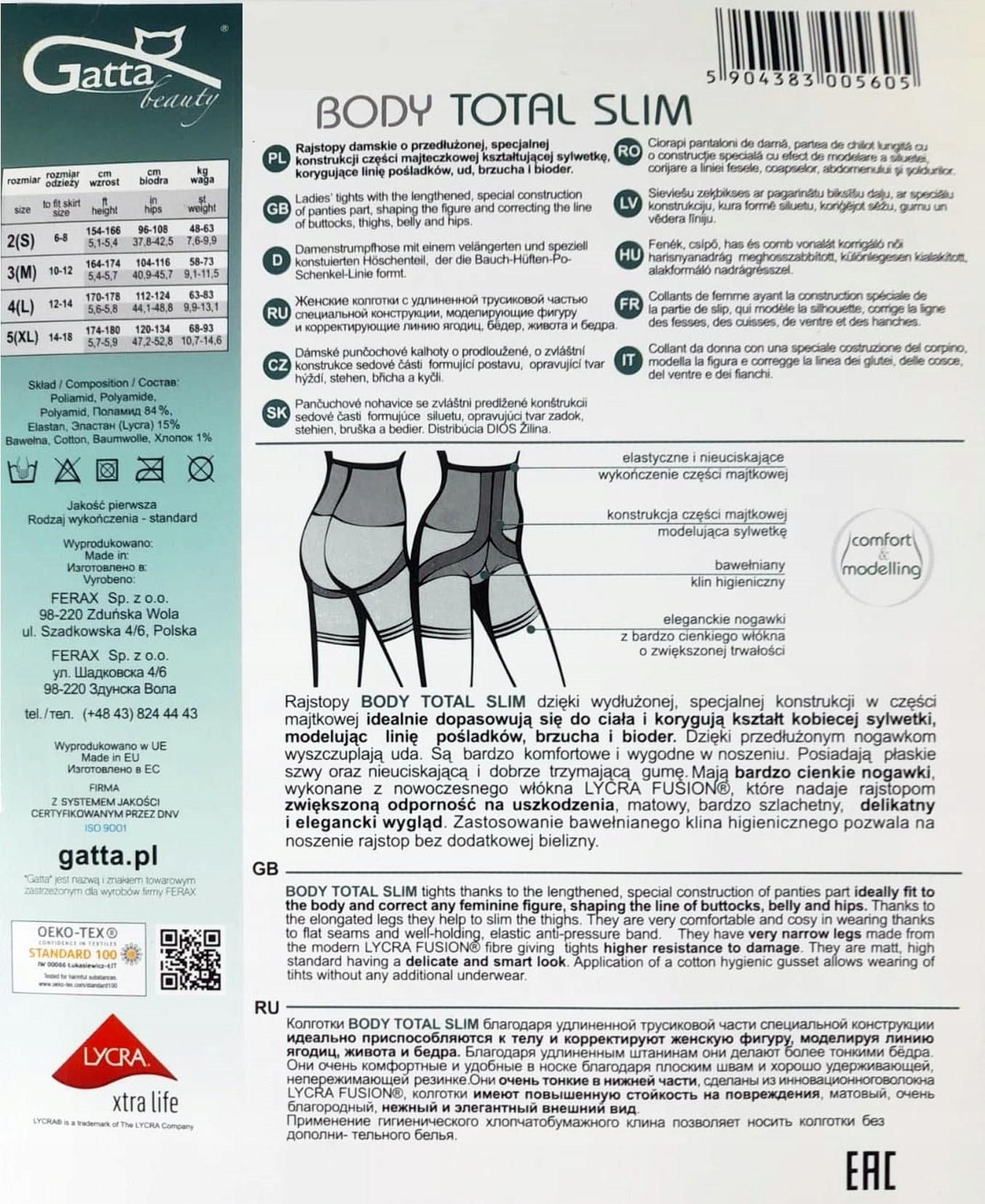 GATTA BODY TOTAL SLIM 10 FUSION wz.00/3-M/Visone - Ceny i opinie - Ceneo.pl