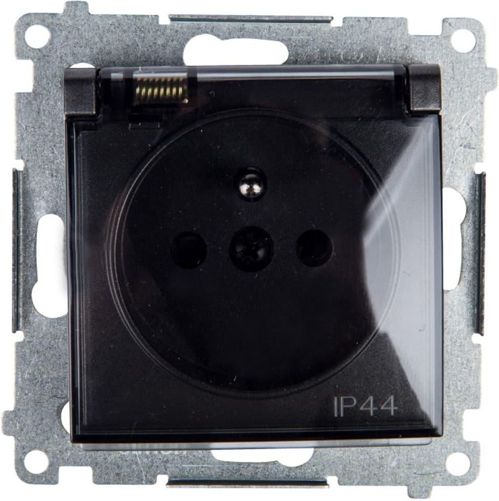 Gniazdo elektryczne Kontakt-Simon 54 Gniazdo Bryzgoszczelne Z/U Ip44 Z Klapką Transparentną Bez ...