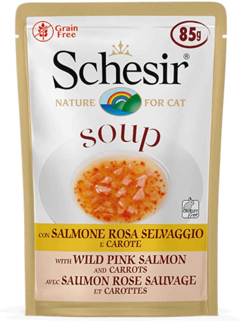 Karma Schesir Soup Łosoś Z Marchewką 85g - Ceny i opinie - Ceneo.pl