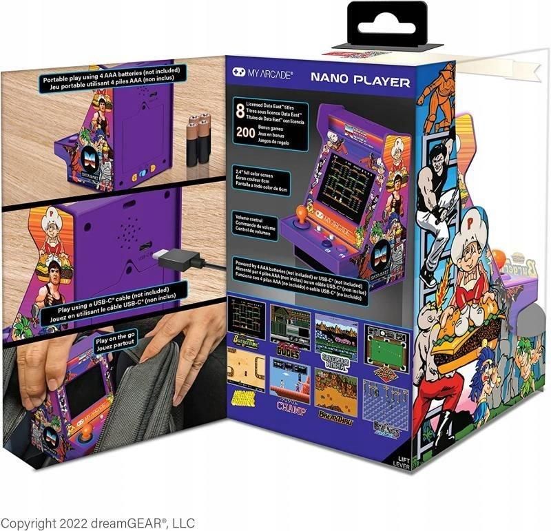 My Arcade Data East Hits Nano Player 4.5 Portable Mini Arcade 208 gier ...