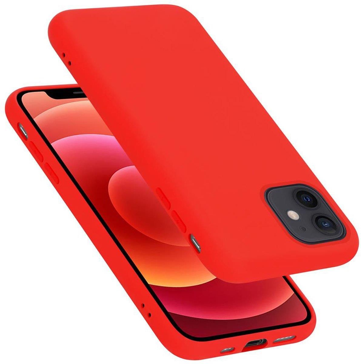 Cadorabo Pokrowiec Do Apple Iphone 12 Mini Etui W Liquid Czerwony Tpu ...