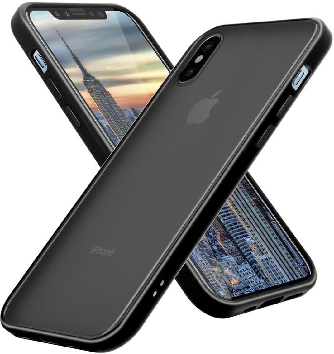 Cadorabo Pokrowiec Etui Do Apple Iphone X / Xs W Matowy Czarny Tpu Hard ...