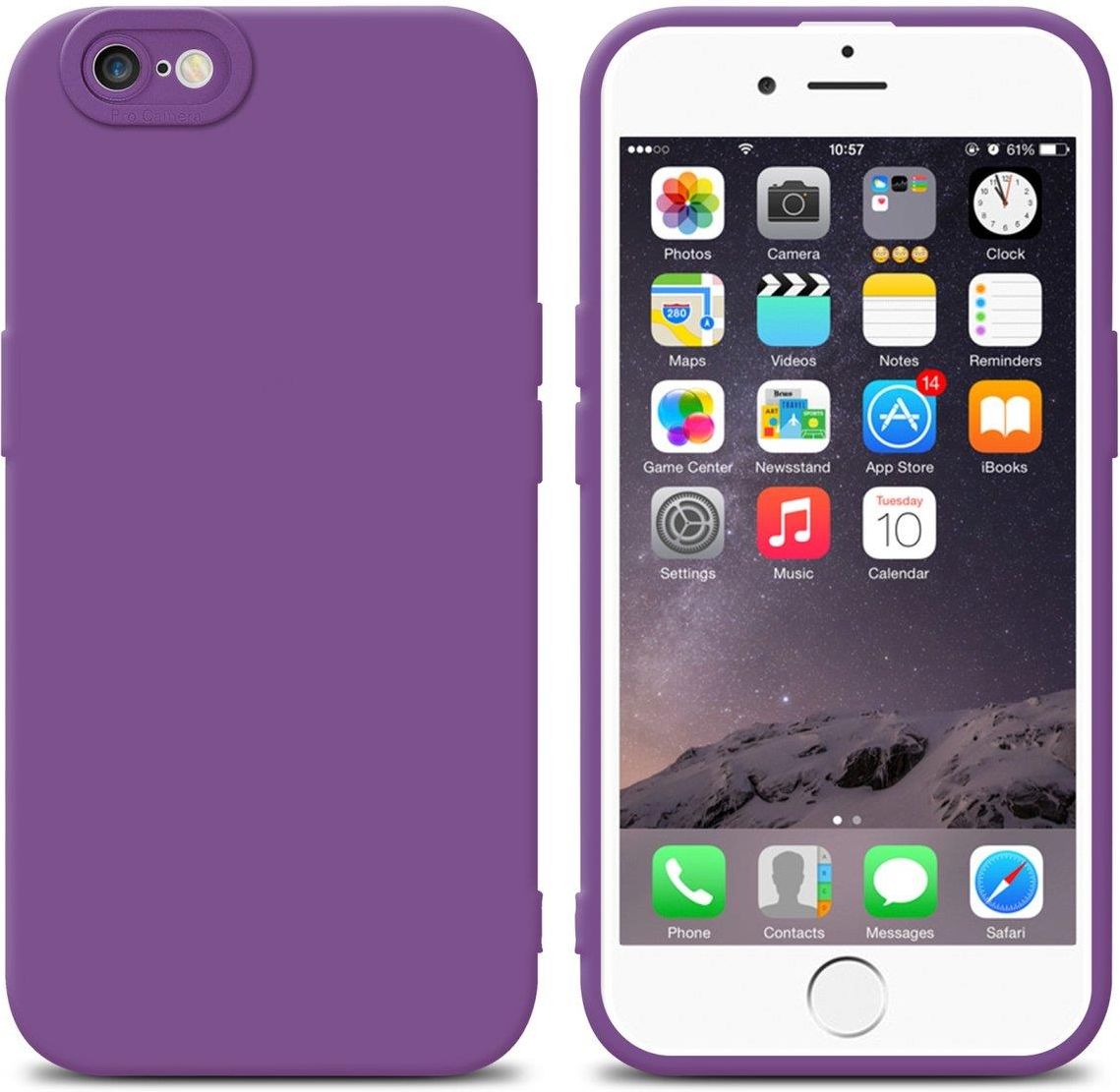 Cadorabo Pokrowiec Etui Do Apple Iphone 6 / 6S W Fluid Matowy Fiolet ...