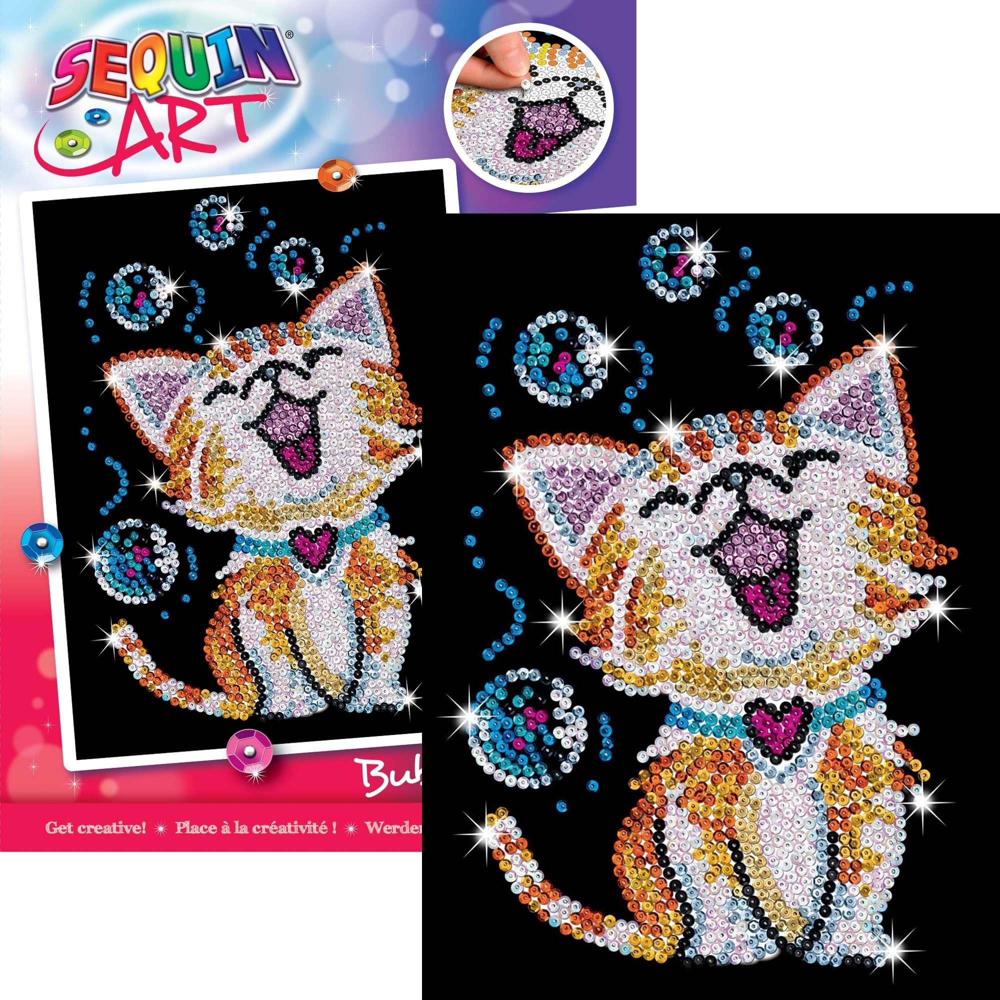 Sequin Art Cekinowy Obraz Zestaw Kreatywny Kotek Bubbles - Ceny i ...