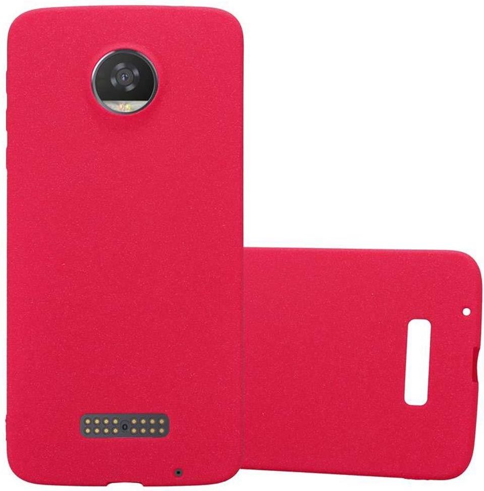 Cadorabo Etui Pokrowiec Do Motorola Moto Z2 Obudowa W Frost Czerwony ...