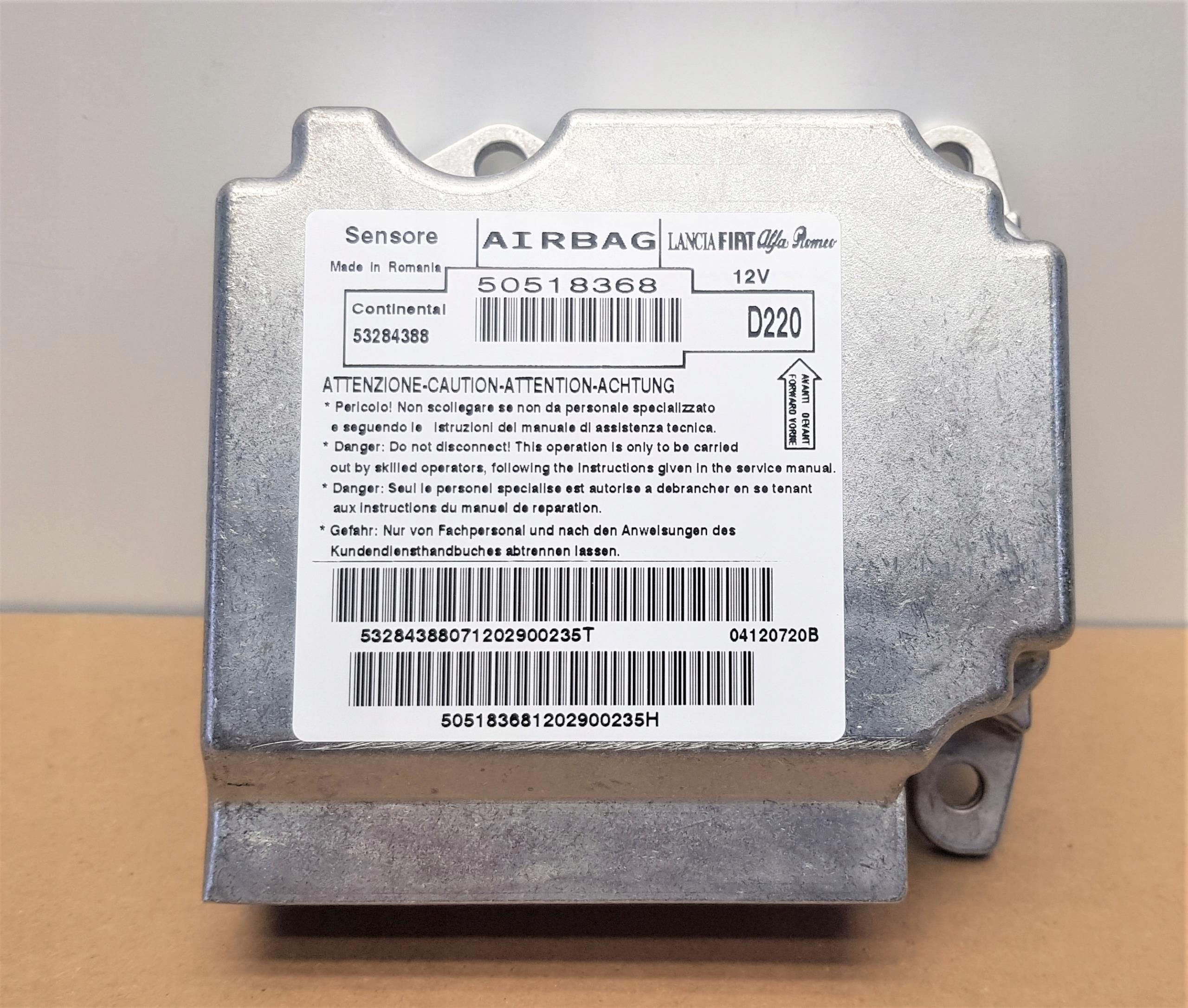 Wyposażenie elektryczne Alfa Romeo Fiat Centralka Airbag 50518368 ...