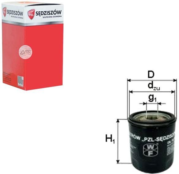 Pzl Sedziszow Filtr Oleju W6104 W61083 Op612 - opinie i ceny na Ceneo.pl