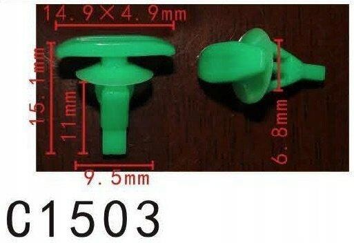 10X Spinka Klips Kołek Uszczelki Drzwi Subaru Kia - Opinie i ceny na ...