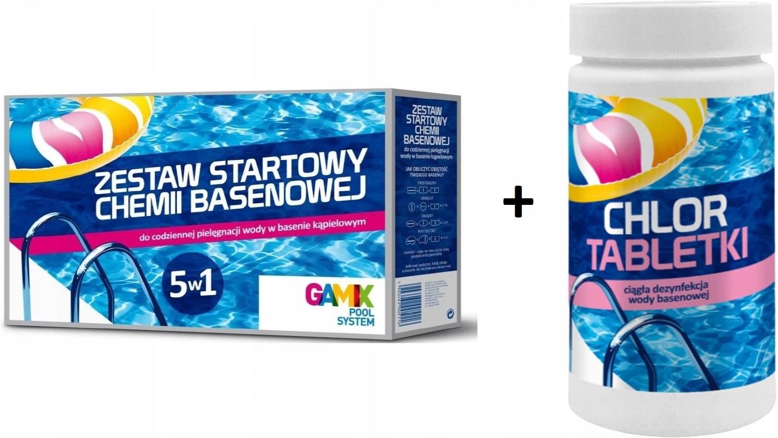 Chemia basenowa 6w1 Zestaw START + Chlor tabletki 1kg - Ceny i opinie ...