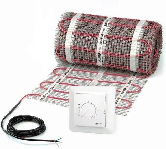 Ogrzewanie podłogowe Devi Mata Grzejna Devicomfort 150T 450W / 3m2 / 0,5x6M + Termostat Devireg ...