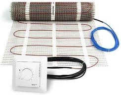 Ogrzewanie podłogowe Devi Mata Grzejna Deviheat 150S 375W / 2,5m2 / 0,5x5M + Termostat Devireg ...