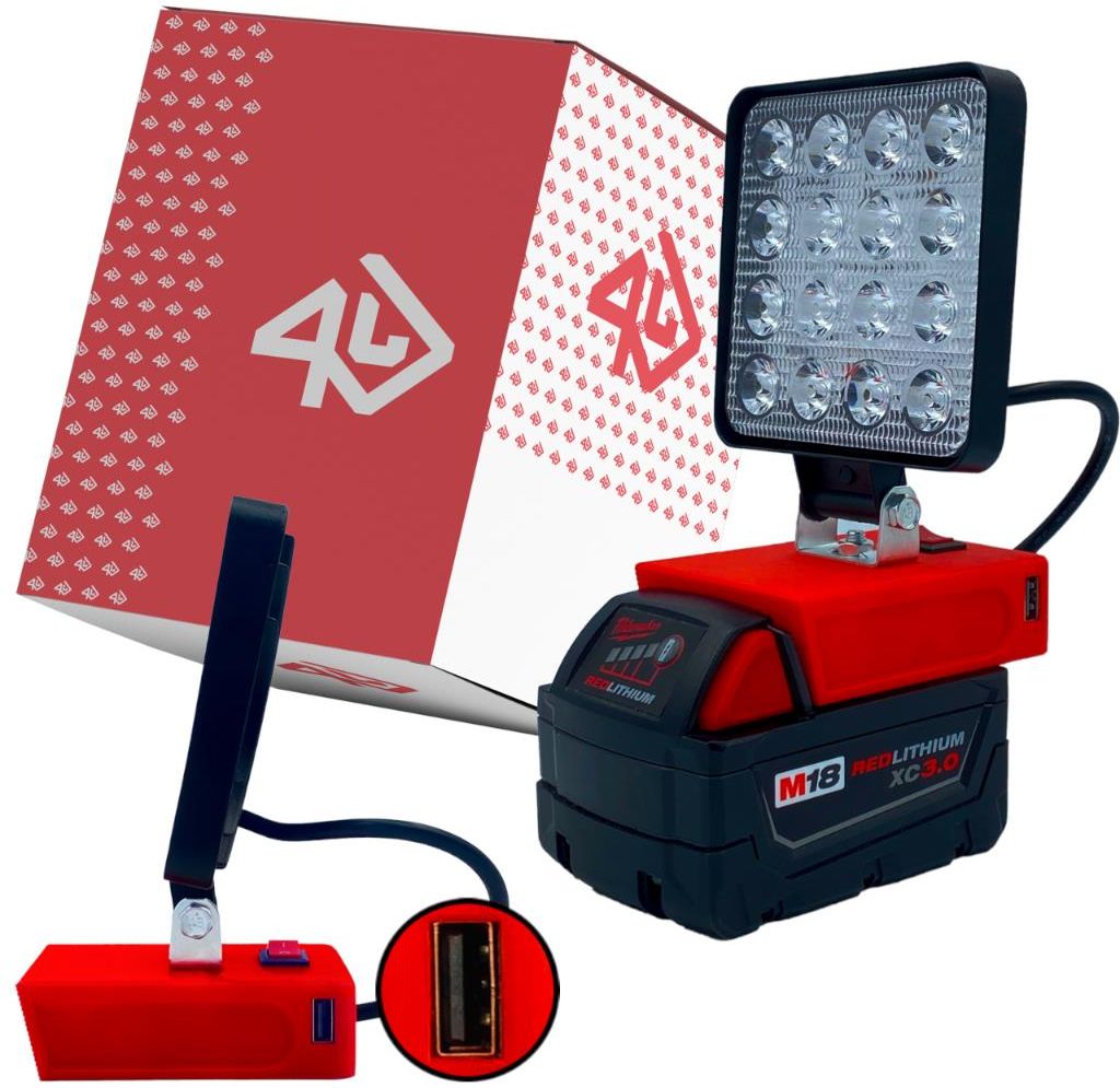 Lampa do MILWAUKEE 18V + USB halogen lampka robocza - Opinie i ceny na ...
