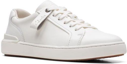 Clarks Buty Court Lite Move H kolor white leather 26169715 - Ceny i ...