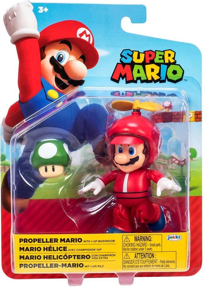 Jakks Pacific World of Nintendo Propeller Mario w/ Green Mushroom ...