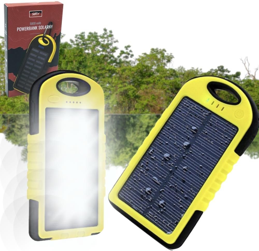 Powerbank Setty Powerbank Solarny 5000Mah 2Xusb - Opinie i ceny na Ceneo.pl