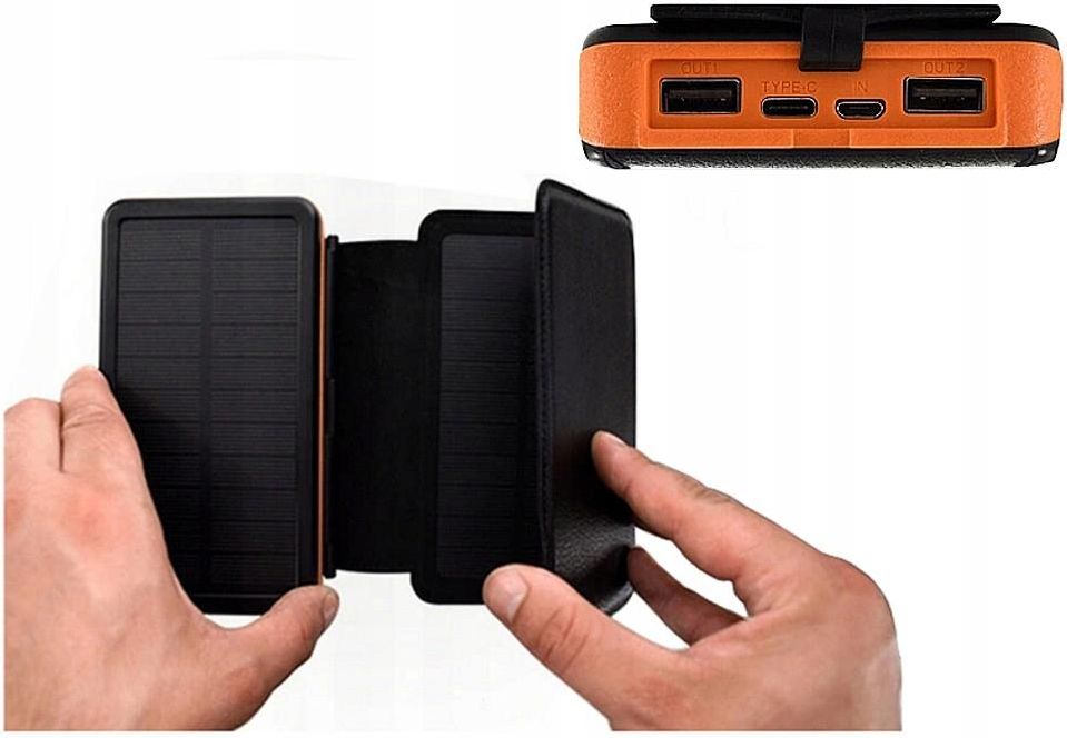 Powerbank Webski Power Bank Solarny 2Xusb Z Panelem Słonecznym - Opinie ...