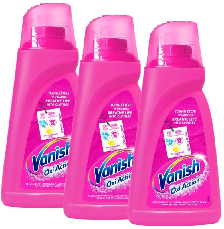 Vanish Multi Action Pink 3x1l - Opinie i atrakcyjne ceny na Ceneo.pl