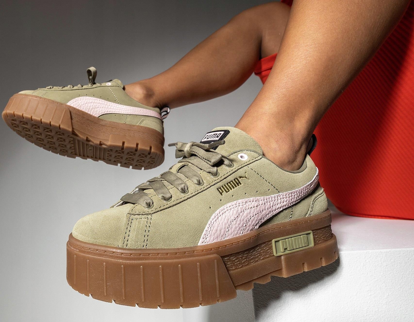 Buty damskie zielone Puma Mayze Gum 37,5 Platforma - Ceny i opinie ...