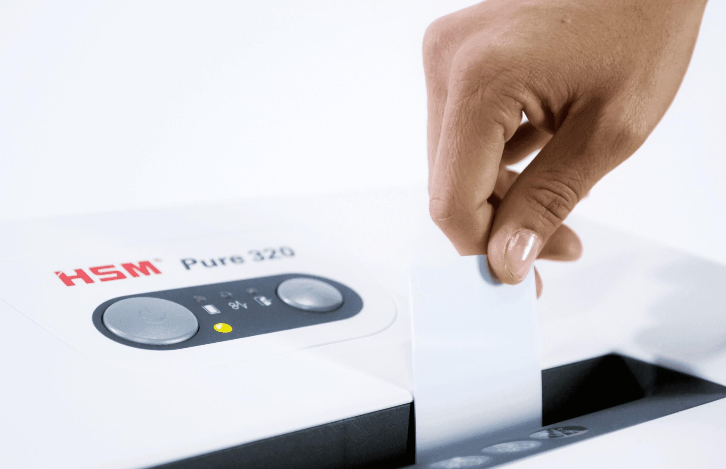 Niszczarka Hsm Pure 320 - Particle-Cut Shredding - 23 Cm - 3.9mm - 25 L ...