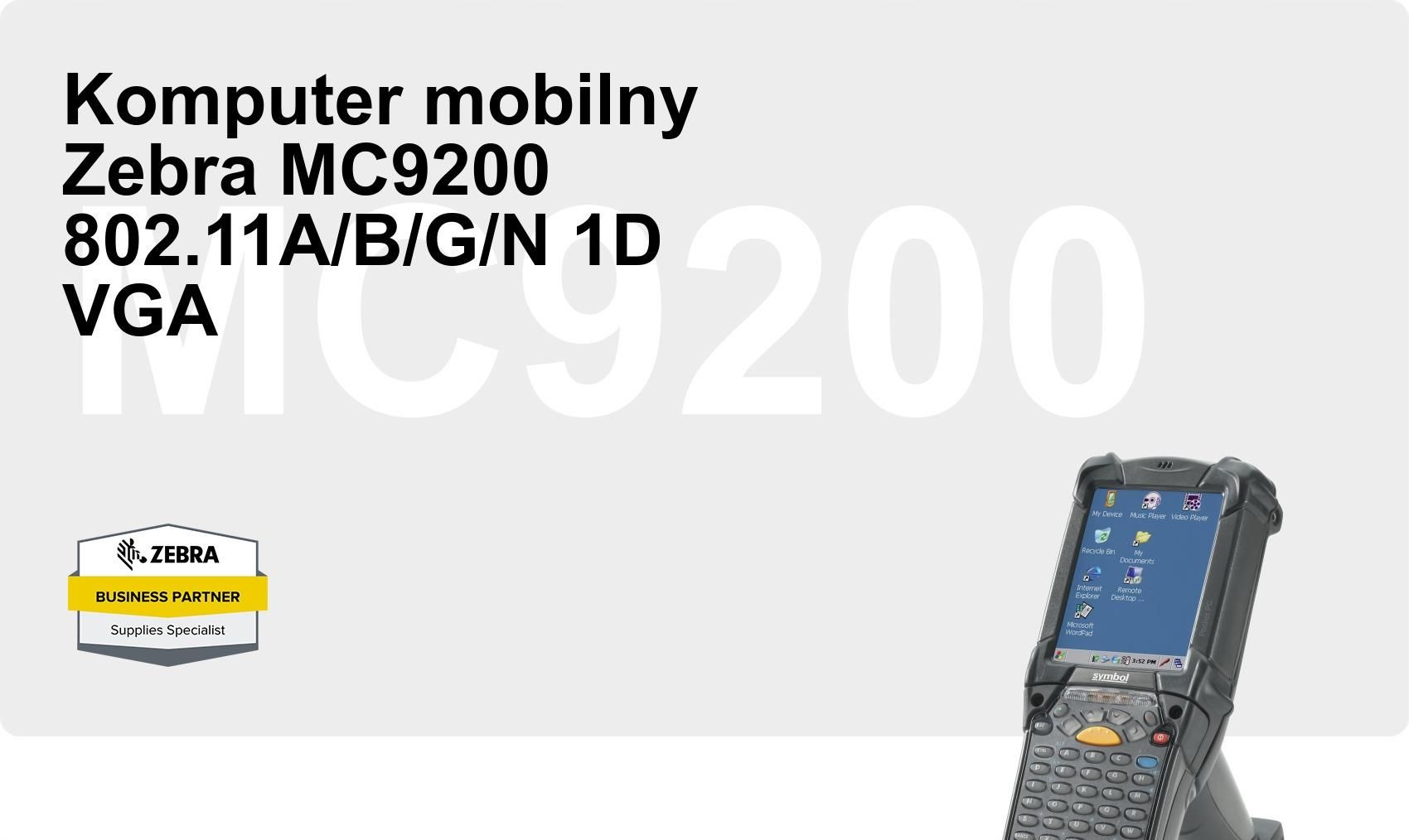 Zebra Komputer Mobilny Mc9200 802.11A/B/G/N 1D Vga (MC92N0GA0SXJYA5WR) - Ceny i opinie - Ceneo.pl