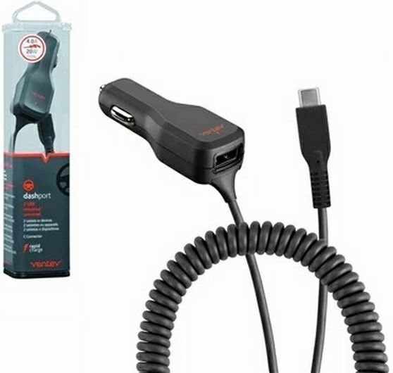 Ładowarka do telefonu ŁAD. SAMOCHODOWA VENTEV USB-C 4A + USB R2400C ...