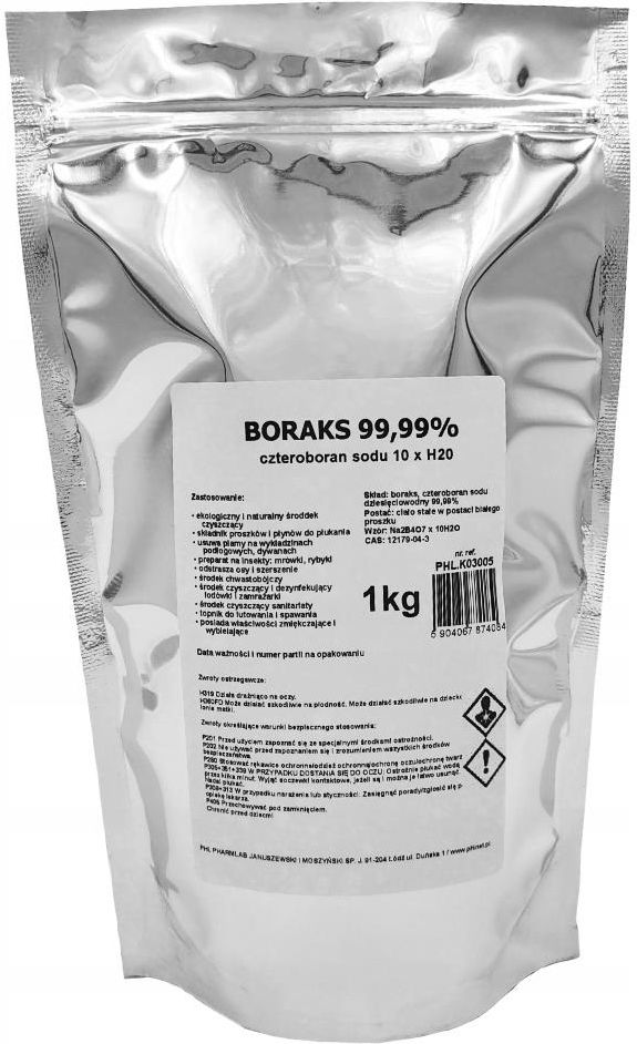 Boraks Czteroborans Sodu 10-Wodny 99,99% 1Kg - ceny i opinie - Ceneo.pl