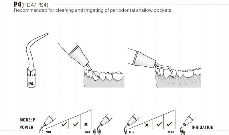 Drobne akcesoria medyczne Woodpecker Końcówka Skalera P4 Woodpecker/Ems ...