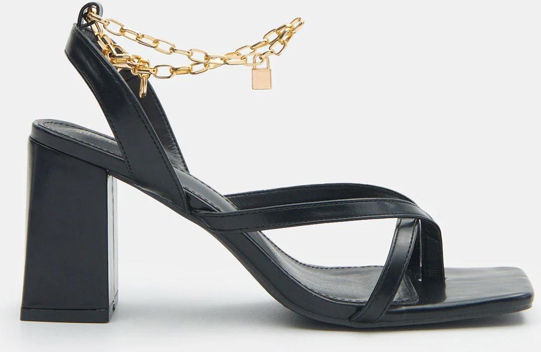 Sinsay - Sandały na obcasie - Czarny - Ceny i opinie - Ceneo.pl
