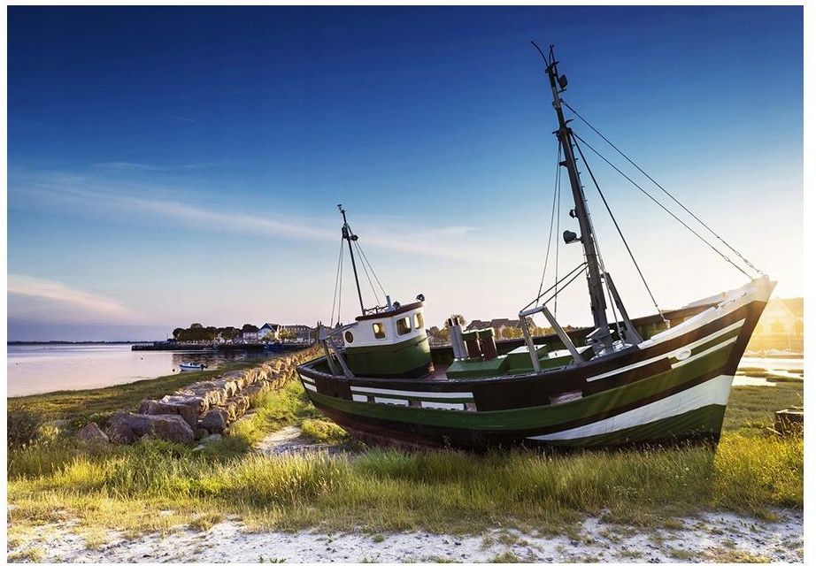 Printedwall 3D Kuter Rybacki Morze 208x146 F00561 - Opinie i ceny na Ceneo.pl