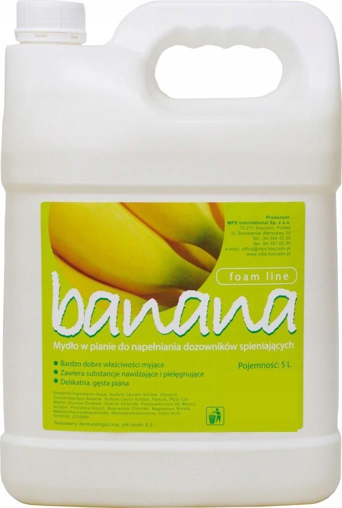 Mydło Mps Mydło Piankowe Foam Line Banana 5l - Opinie i ceny na Ceneo.pl