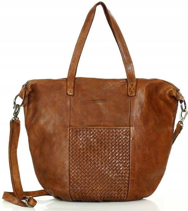 Torba damska skórzana shopper z kieszeniami - Ceny i opinie - Ceneo.pl