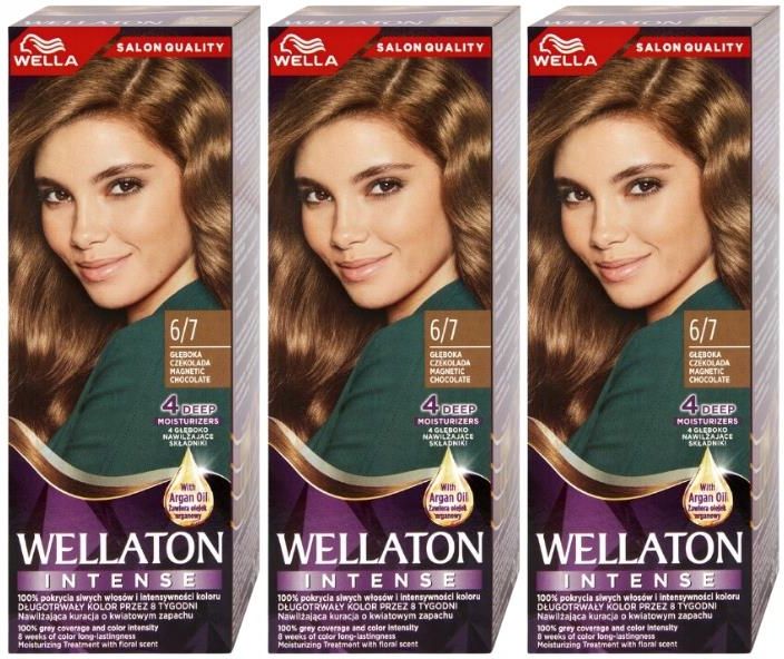 Wellaton Farba Włosów 6/7 Głęboka Czekolada X3 - Opinie i ceny na Ceneo.pl